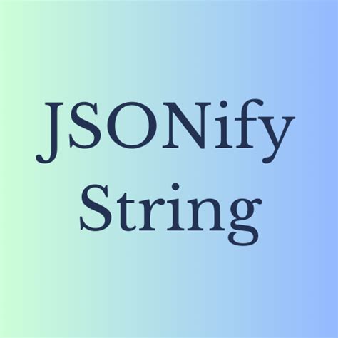 Jsonify String Online