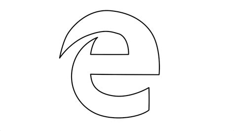 How To Draw Microsoft Edge Logo Step By Step Easy Phase