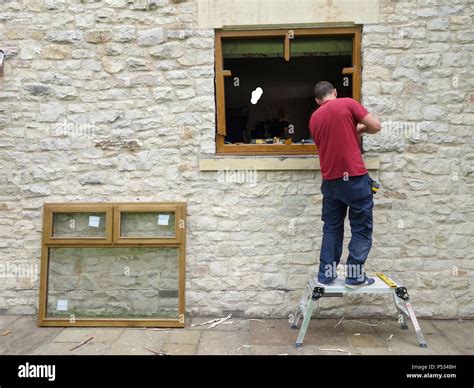 Window Fitter Replacing Old Double Glazed Upvc Window Frames With New