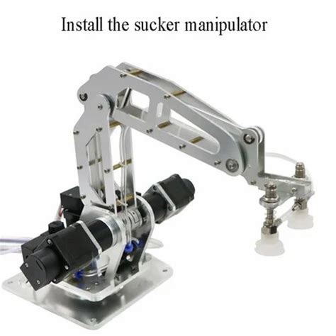high precision industrial robot arm with planetary stepper motors at