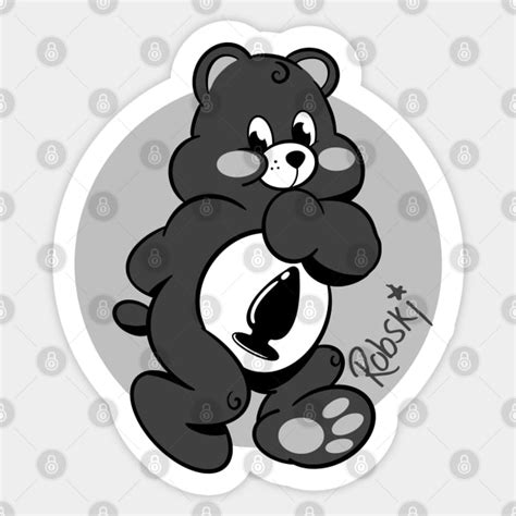 Queer Bearz Bum Bum Black Bear Gay Sticker Teepublic