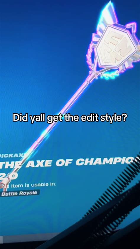 Fncs Pickaxe Edit Style Did You Get It Tiktok