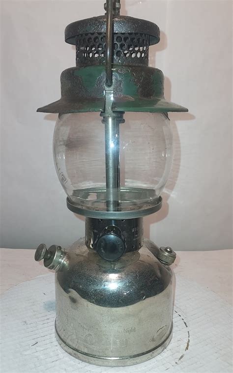 Coleman 242c Lantern 8 1949 Nickel Plated Refurbished And Working Great Etsy