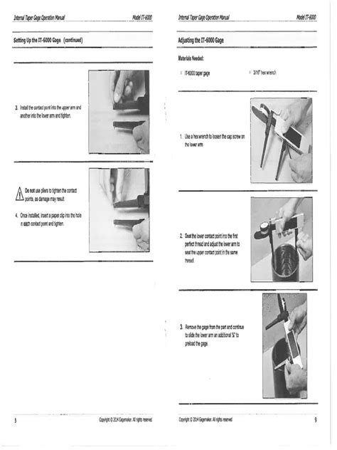 Internal Thread Taper Gauge Pdf