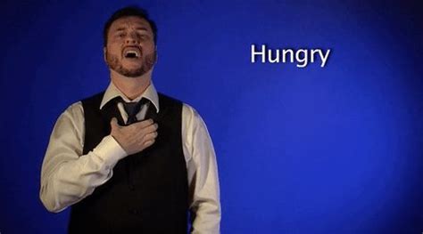 Hungry Sign Language  By Sign With Robert Find And Share On Giphy