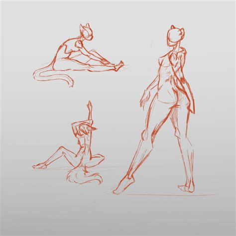 Furry Poses By Lophence On Deviantart