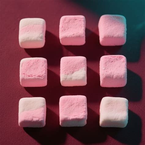 Free Pillowy Pink Perfection Photo Marshmallows Pink Symmetrical