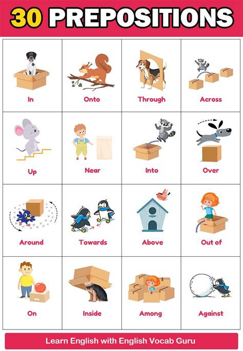 Best 12 30 Preposition Examples With Pictures English Learning Spoken