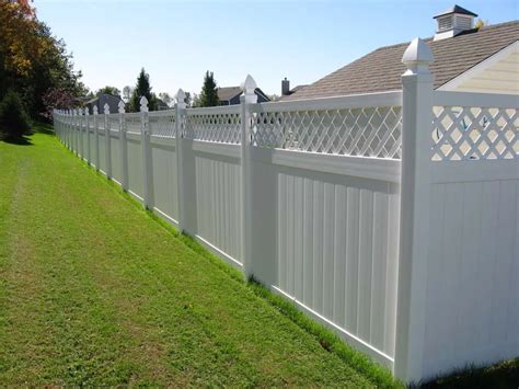 6ft High White Lattice Vinyl Semi Privacy Fence Easy Assemble Longjie