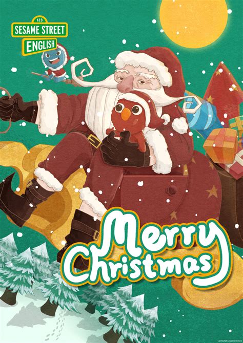 圣诞节快乐风格插画设计作品 设计人才灵活用工 设计dna