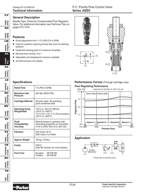 Pressure Compensated Priority Flow Control Pdf Valve Viscosity