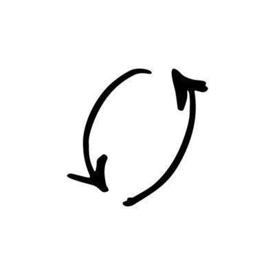 Hand Drawn Arrow Circle Vector Art Icons And Graphics For Free Download