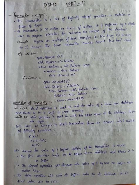 Dbms Unit 4 Pdf