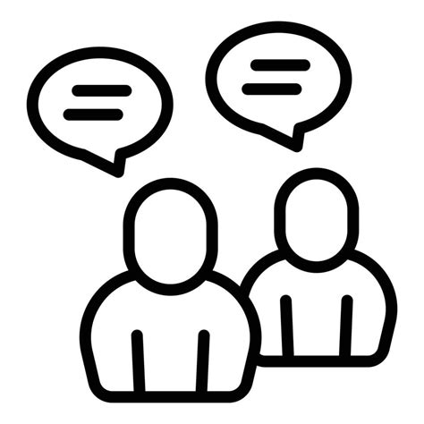 Opinion Leader Icon Outline Vector Social Kol 15085314 Vector Art At