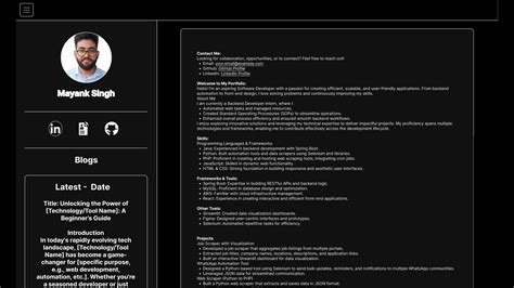 Professional And Simple Portfolio Design Figma