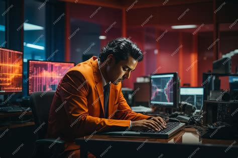 Premium Photo Engineer Working On A Computer In Office Engineering And Architecture Concept