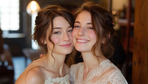 Premium Photo Gay Wedding Of Two Lesbian Girls