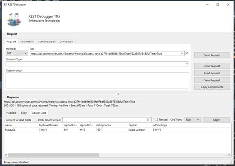Restful Api Integration Api Integrator Countrylayer Api Delphi