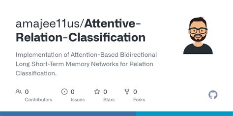 Github Amajee11us Attentive Relation Classification Implementation Of Attention Based