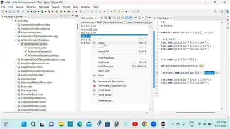 Exception Handling In Telugu Custom Exception In Telugu Youtube