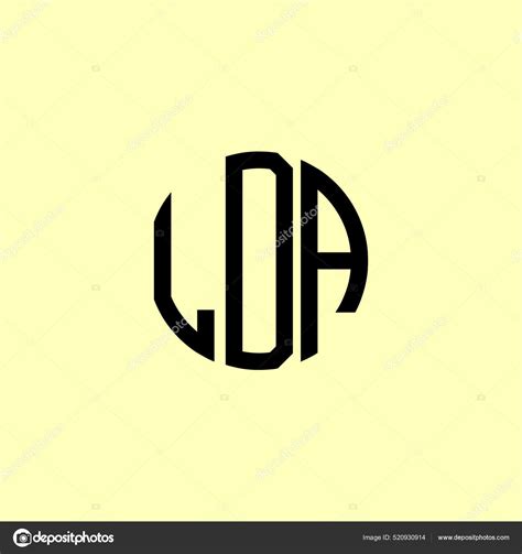 Creative Rounded Initial Letters Lda Logo Suitable Which Company Brand