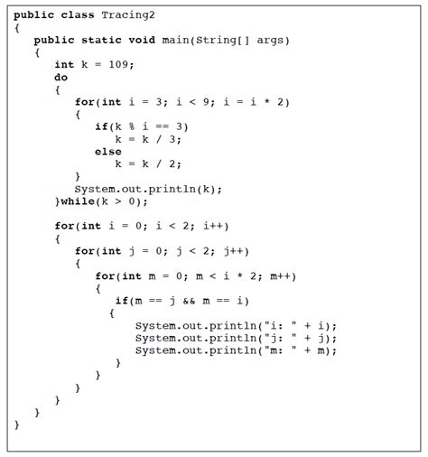 solved what is the exact output for the program below