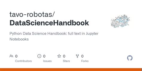 Github Tavo Robotas Datasciencehandbook Python Data Science Handbook Full Text In Jupyter