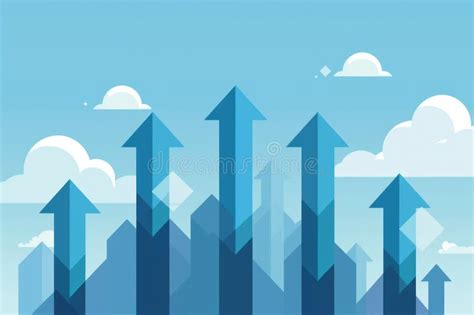 Multiple Arrows Pointing Upwards Suitable For Business Or Success Concepts Stock Image Image