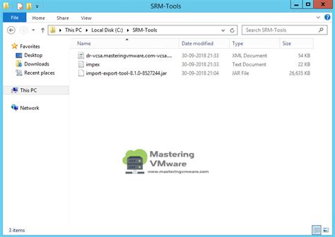 Export Site Recovery Manager Configuration Mastering Vmware