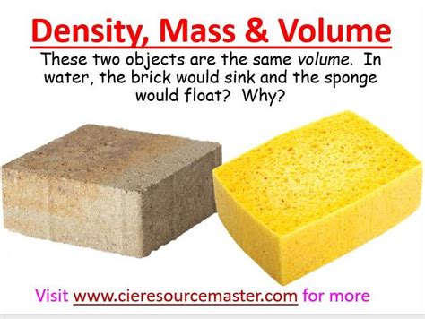 Igcse Density Mass And Volume Teaching Resources