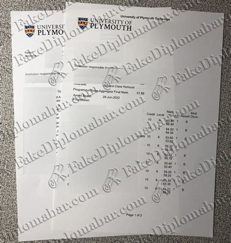 How To Easily Buy Fake University Of Plymouth Uop Transcript Online