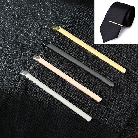 Simple Fashion Tie Clips Mens Metal Necktie Daily Business Wedding