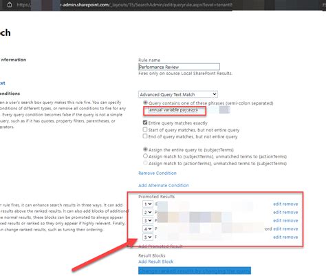 spo search query rules limited to three results microsoft community hub
