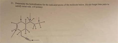 Solved Determine The Hybridization For The Indicated Atoms Chegg
