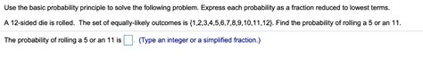 Solved Use The Basic Probability Principle To Solve The Chegg