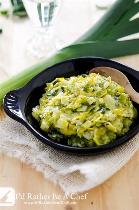 Creamed Leeks Recipe Id Rather Be A Chef