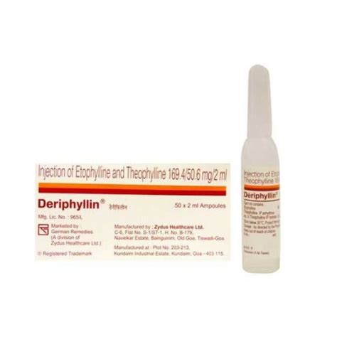 Buy Deriphyllin Injection Uses Side Effects Dosage And Price