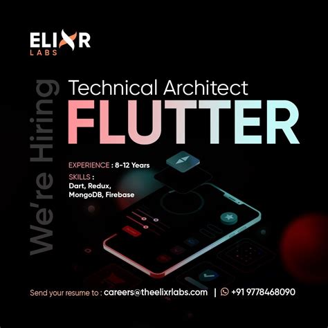 Namitha Binu On Linkedin Flutterarchitect Hiringimmediately Elixrlabs Flutter Android Dart