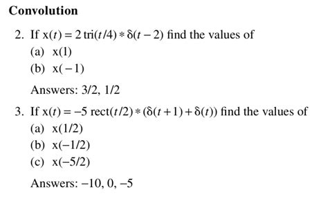 Solved Hi Can You Help Me Solve The Following Signals And