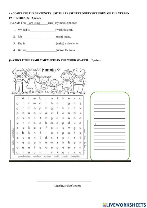 Exam 4th Grader Online Exercise For Live Worksheets