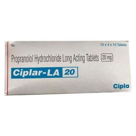 Propranolol 40 Mg Tablets Cipla Ltd Box At ₹ 100stripe In Surat Id