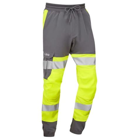 Leo Jt01 Ecoviz Hi Vis Yellow Joggers Uk
