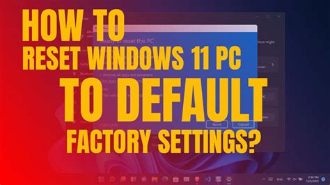 How To Reset Windows Pc To Default Factory Settings Wikigain