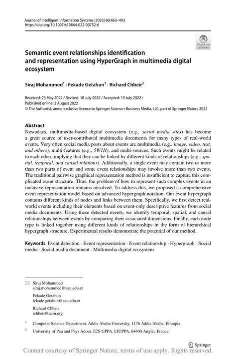 Semantic Event Relationships Identification And Representation Using Hypergraph In Multimedia
