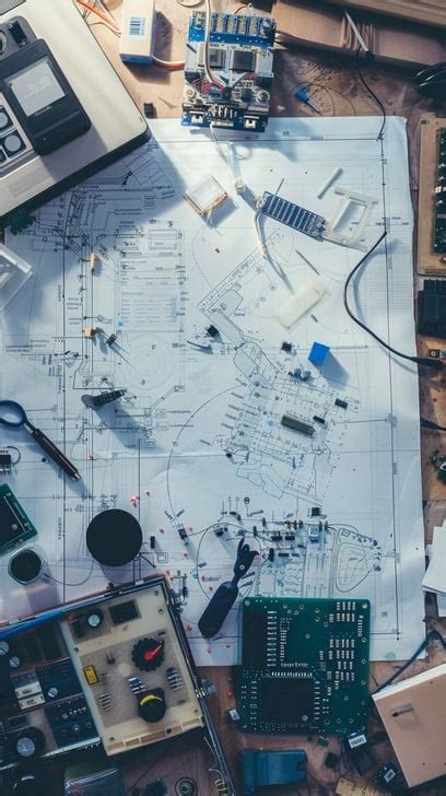 Free Electronic Project Chaos Photo Electronics Workspace Schematic