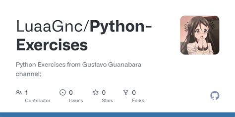 Github Luaagnc Python Exercises Python Exercises From Gustavo Guanabara Channel