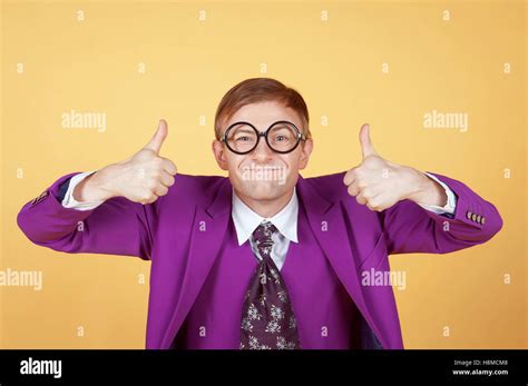 Nerd In Studio Stock Photo Alamy