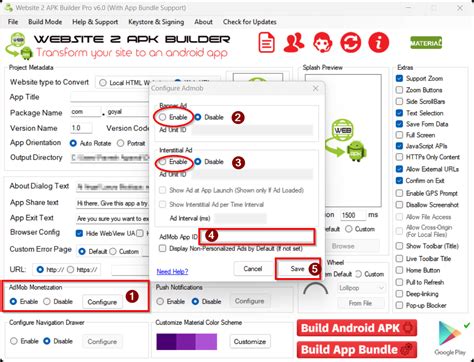 Admob Integration Documentation Website 2 Apk Builder