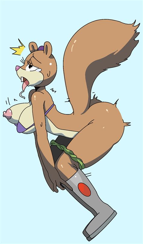 Rule 34 Ass Bikini Boots Breasts Furry Hat Nickelodeon Nose Panties Sandy Cheeks Smooth Skin