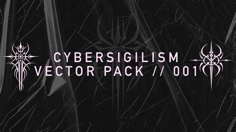 5 Cyberpunk Cybersigilism Tattoo Vectors